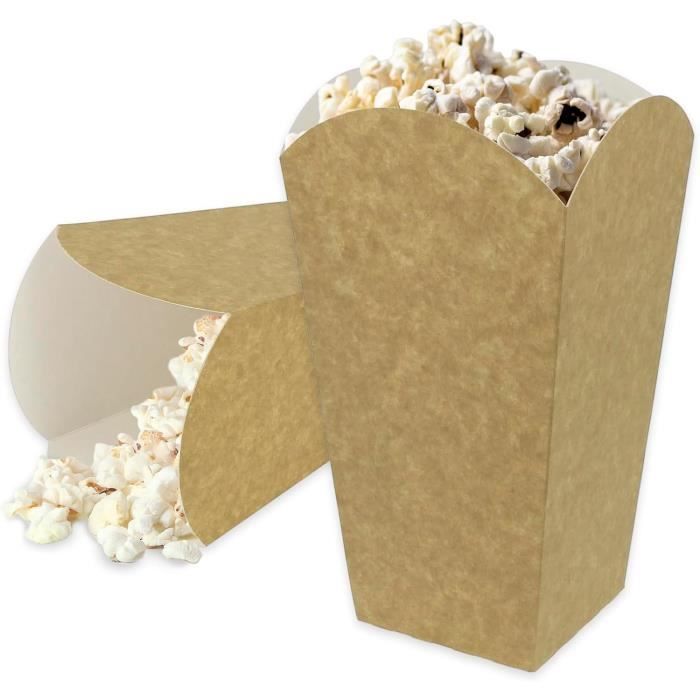 Lot De 25 Boîtes De Popcorn Moyennes, En Carton, Recyclable Et ...