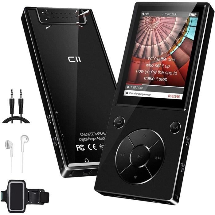 Lecteur Mp3 Avec Bluetooth 5.0 32 Go Écran Couleur 6,1 Cm Hifi Métal ...