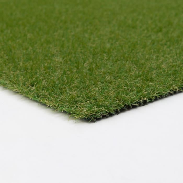 Tapis de gazon artificiel luxe Wembley - 200x350 cm - pour Jardin, Terrasse, Balcon - Vert ...