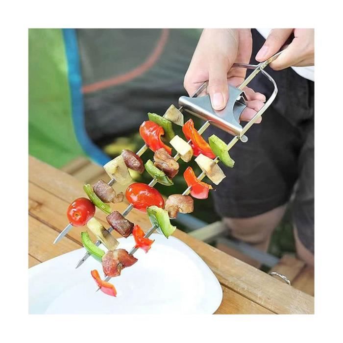 Brochettes de Barbecue en Acier Inoxydable pour les Sorties au Gril ...