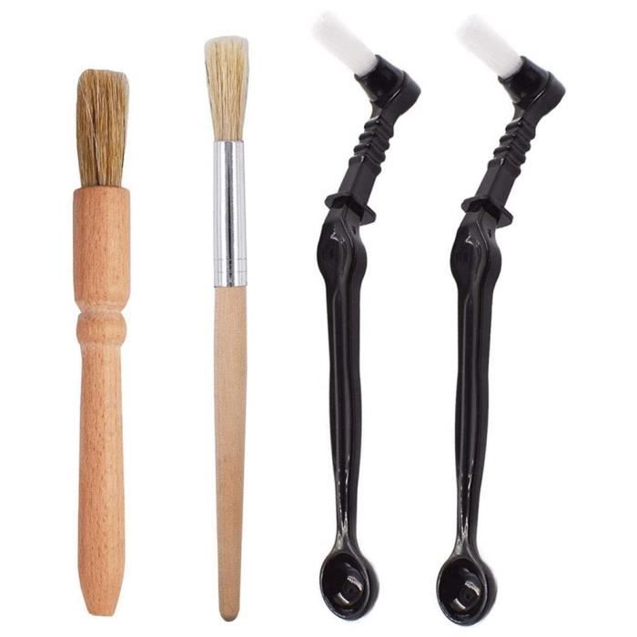 Ensemble de 4 Brosses à Café pour Machine à Expresso Comprenant une ...