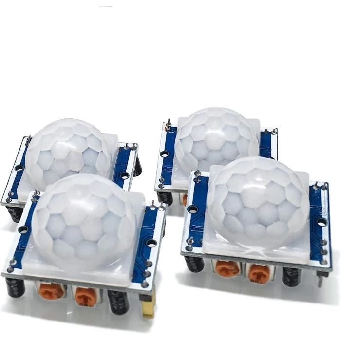 Electreeks Capteur PIR – 4 détecteurs de mouvement PIR sensibles ...