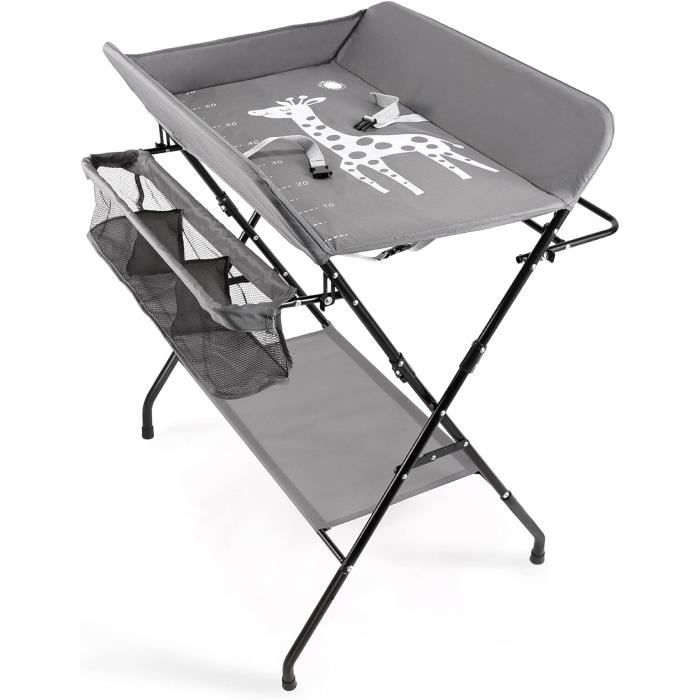 Wuuhoo Table à langer pliable Melvin – réglable en hauteur, Matelas à ...