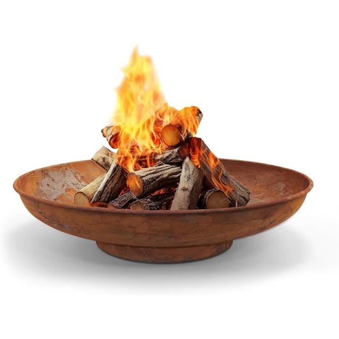 Heat Outdoor Living Brasero Ø80 Rouille - Brasero Exterieur pour Jardin ...
