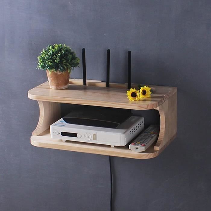 Meuble Tv Étagères Murales, Meuble De Téléviseur Flottant Wifi-Dvd ...