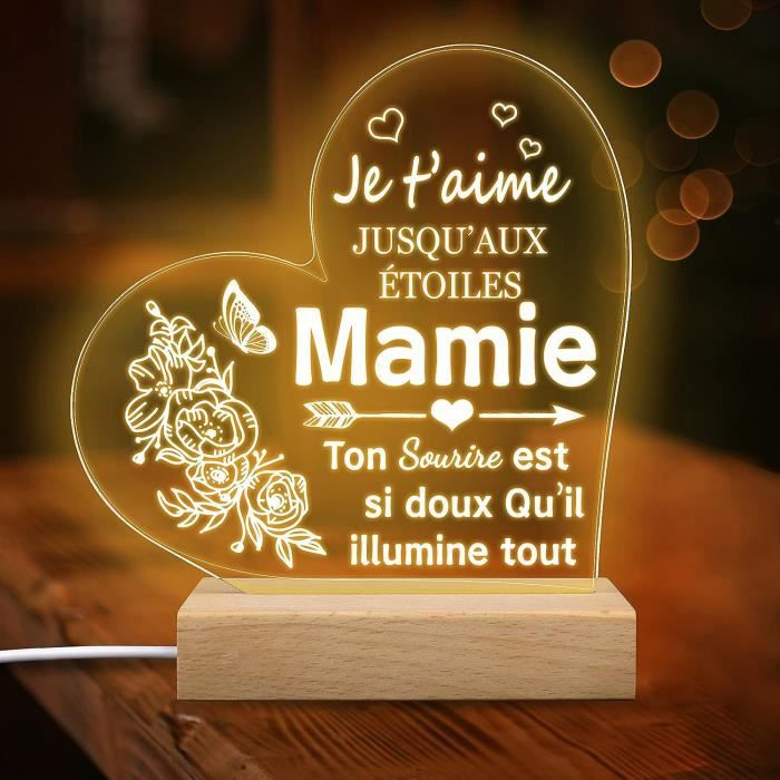 Mamie Veilleuse Led Idée Cadeau Mamie Original Cadeau Grand Mere Noel ...