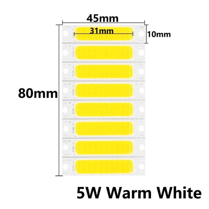 AMPOULE LED,5W Warm white 15-17V-300mA--Puce COB lumière LED pour lampe ...
