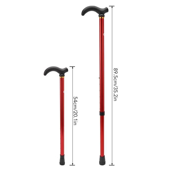 Canne de marche - ATYHAO - Rétractable - Poignée ergonomique - 6 ...