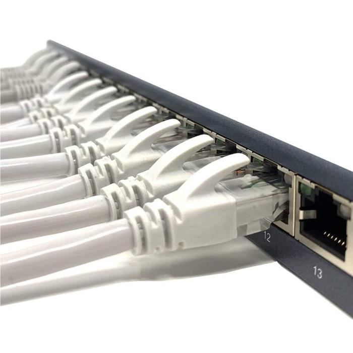Câble de Réseau 50 MT UTP CAT6 CCA RJ45 Patch Cord Gigabit 10-100-1000 ...