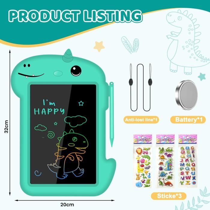 IGUGI Tablette D'écriture Lcd,8.8 Pouces Tablette Dessin Enfant,Tableau ...