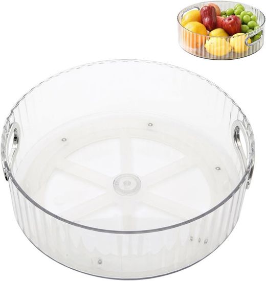 Plateau Rotatif Organizer 22Cm, Lazy Susan Plateau Tournant, Rangement Epices Cuisine Plateau ...