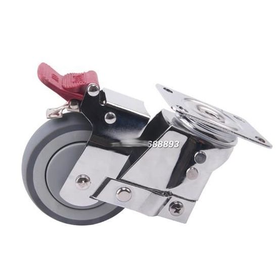 Roue universelle à amortissement silencieux avec ressort,roue TPR ...