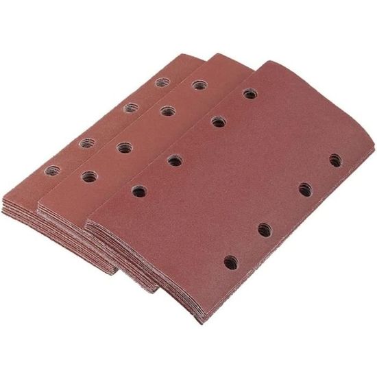 Papier Verre 30 Feuilles De Papier Abrasif Carré 80-120-180 Grain Mixte ...