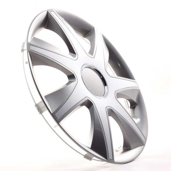 Enjoliveurs de roue 15 pouces grau - silber pour Citroen Ford Lancia ...