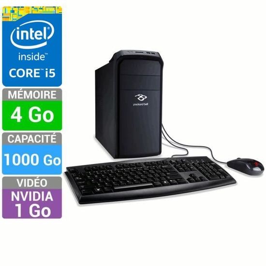 PACKARD BELL PC de Bureau iMedia L i54G1TG05 - Cdiscount Informatique