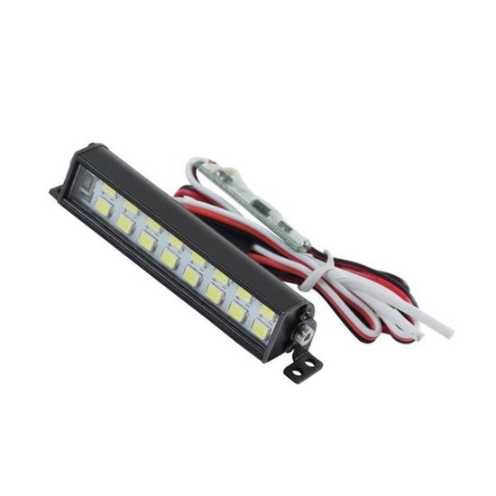 Lampe de toit en métal à barre lumineuse à LED adaptée pour SCX10 90046 ...