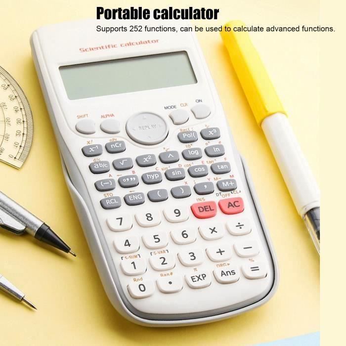 TH Mini calculatrice scientifique numérique multifonction portable les ...
