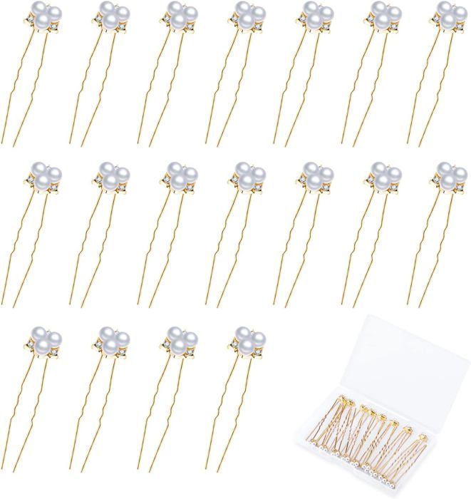 18 Pièces Épingles Cheveux Mariage, Epingle Cheveux Mariage Perle ...