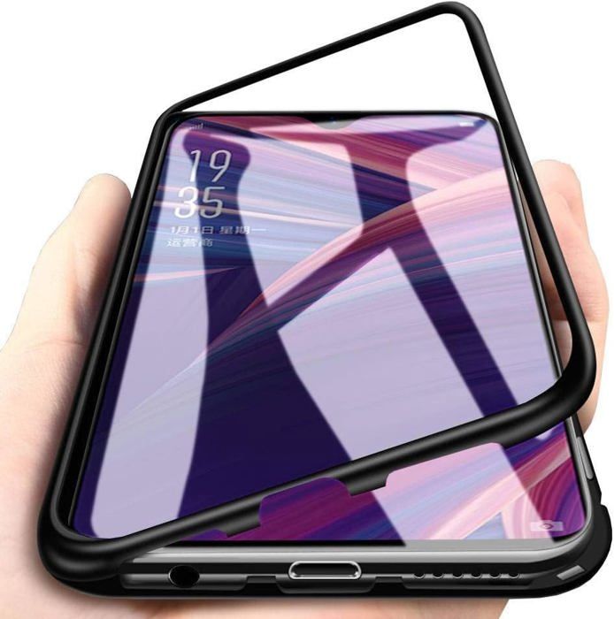 Coque Magnétique 360° Pour Oppo F9 A7 S Protection Complète Avec Cadre
