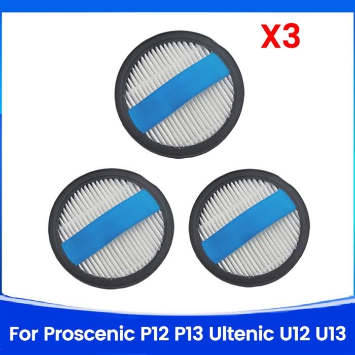 3 Filtres Hepa pour Aspirateur pour Proscenic P12 P13 Ultenic U12 U13 Pièces de Rechange Filtre ...