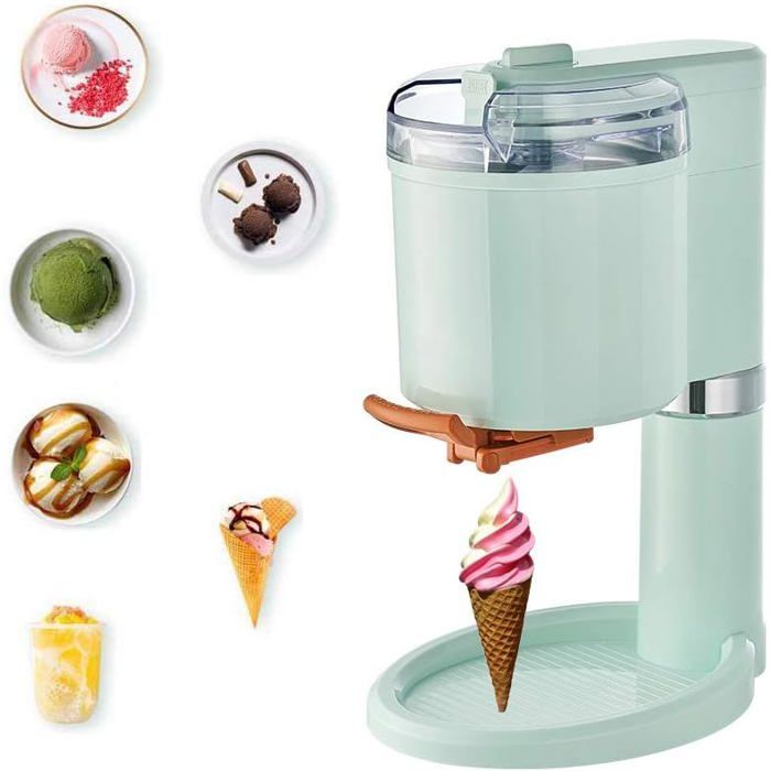 Machine à Desserts aux Fruits Congelés + Machine à Glace 1L Multicolore ...