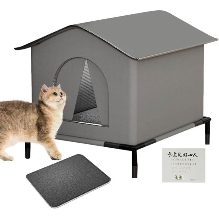 Niche d'extérieur pour chat Résistante aux intempéries - Cdiscount ...