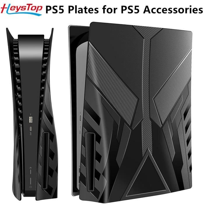 Plaque noire - HEYSTOP-Plaques pour Console PS5, Couverture Antichoc ...