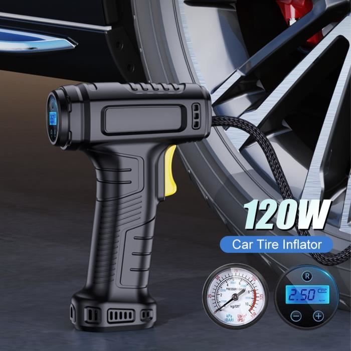 Compresseur d'air voiture portatif sans fil-Gonfleur électrique de pneu ...