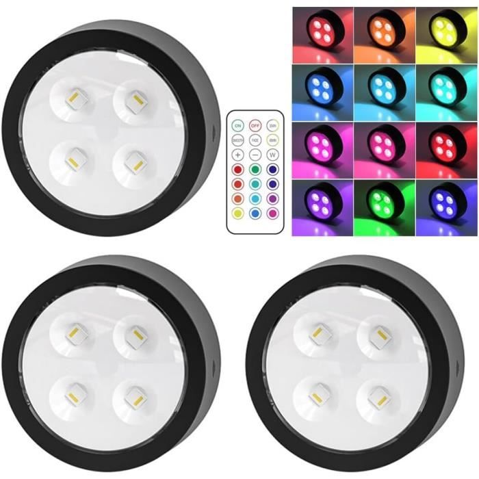 Lot de 3 spot led sans fil meuble à intensité variable, avec ...