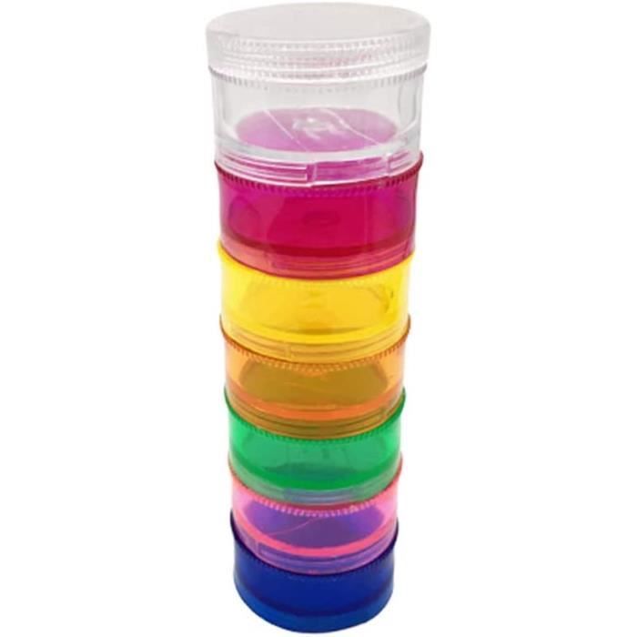 Hemoton 1 lot de pilulier empilable portable mini pilulier scellé ...