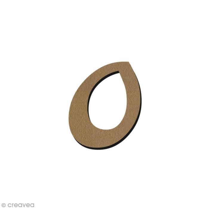 Lettre en bois - Alphabet manuscrit minuscule Lettre O - Cdiscount ...