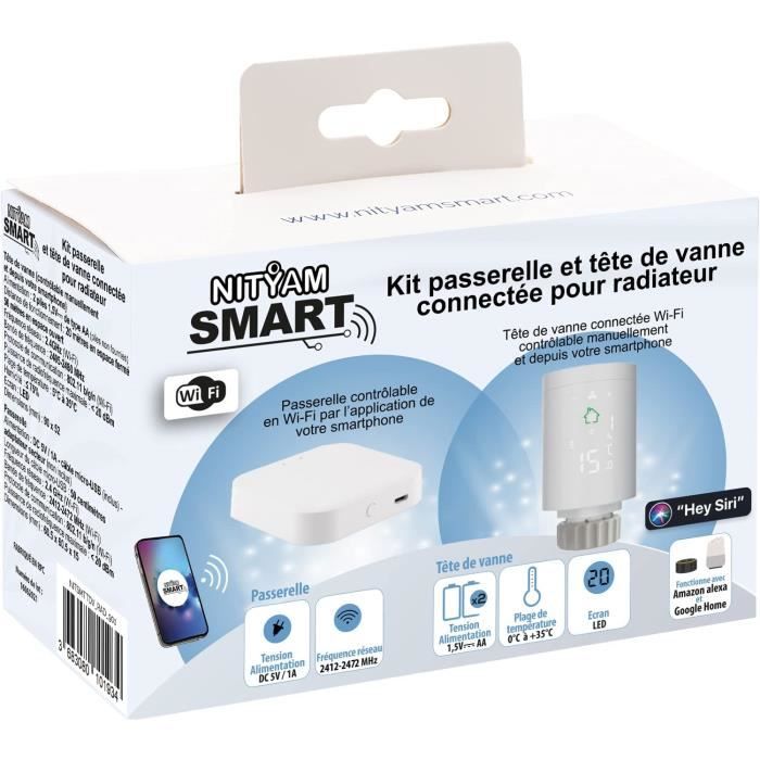 SMART Tête de vanne thermostatique connectée, Kit tête de vanne ...