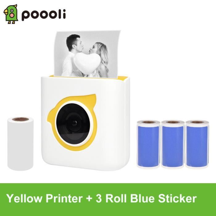 Mini-imprimante Photo de poche Portable sans fil thermique - Y-3 Roll ...