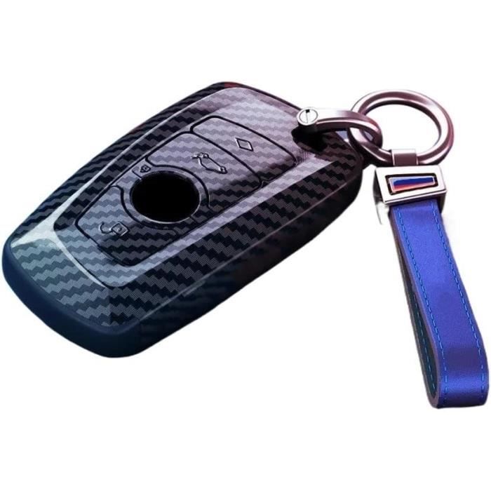 Coques De Clé Étui Clé Voiture En Fiber Carbone Abs Coque Fob Pour Bmw ...