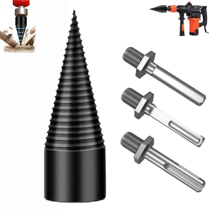 Wood Log Splitter Firewood Drill Bit, Foret De Fendage De Bois,Cône ...