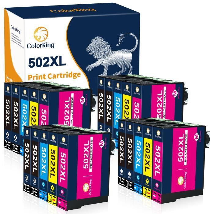 COLORKING Cartouches d'encre compatibles Epson 502XL 502 pour Epson WF ...