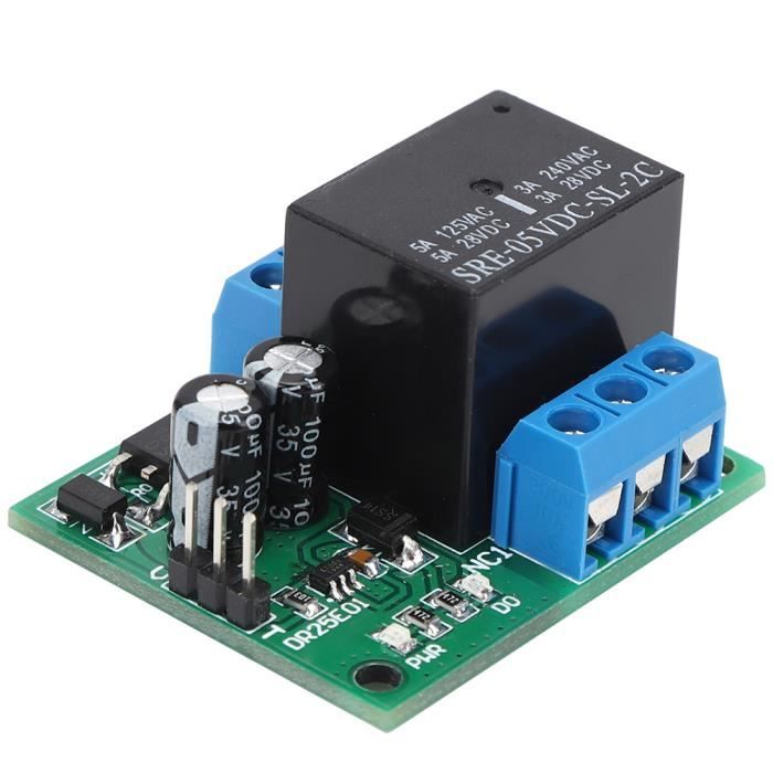 Module Relais DPDT - DILWE - DR25E01 - Bipolaire Autobloquant - 5A - 5V ...