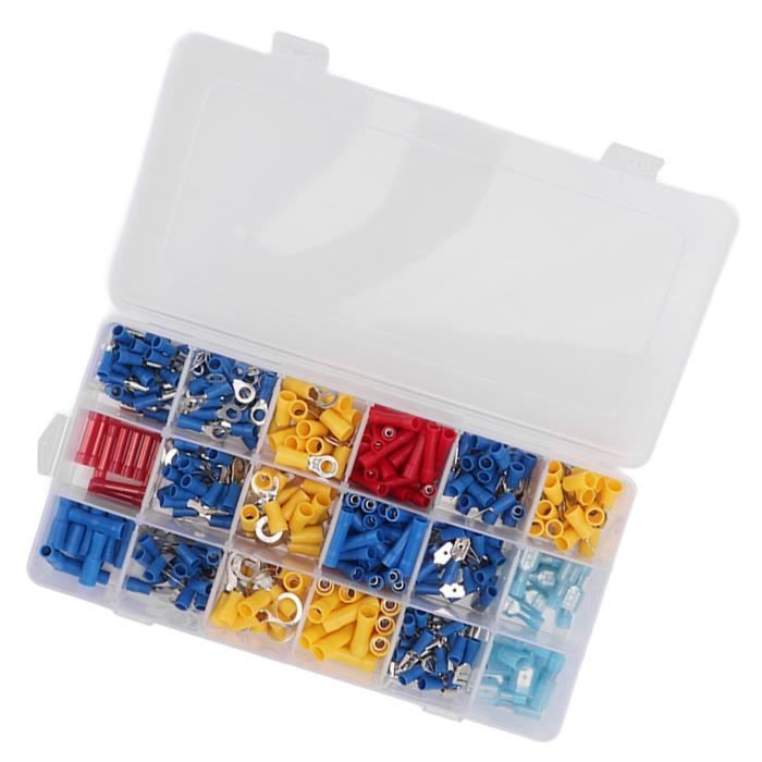 EJ.life Connecteurs à sertir Assortiment de cosses à sertir 360 pcs étanches isolées à haute ...