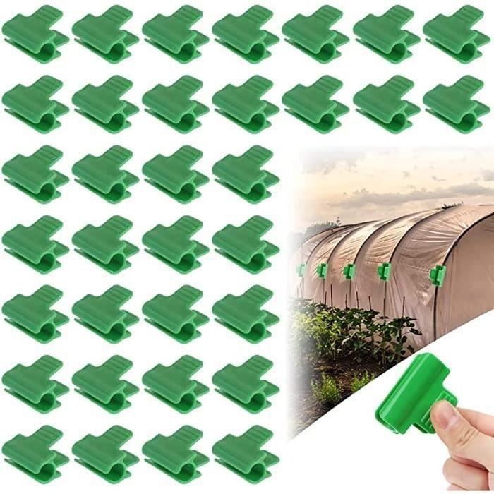 Clips de Serre en Plastique 35 Pièces Film Pinces Couverture Rangée Cerceau Tunnel de Filet ...