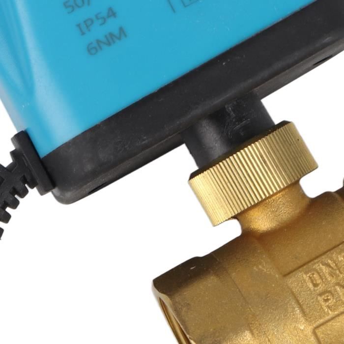 SUC-Vanne à bille motorisée Robinet à bille motorisé électrique 2 voies DN25 DC12-24V, moto ...