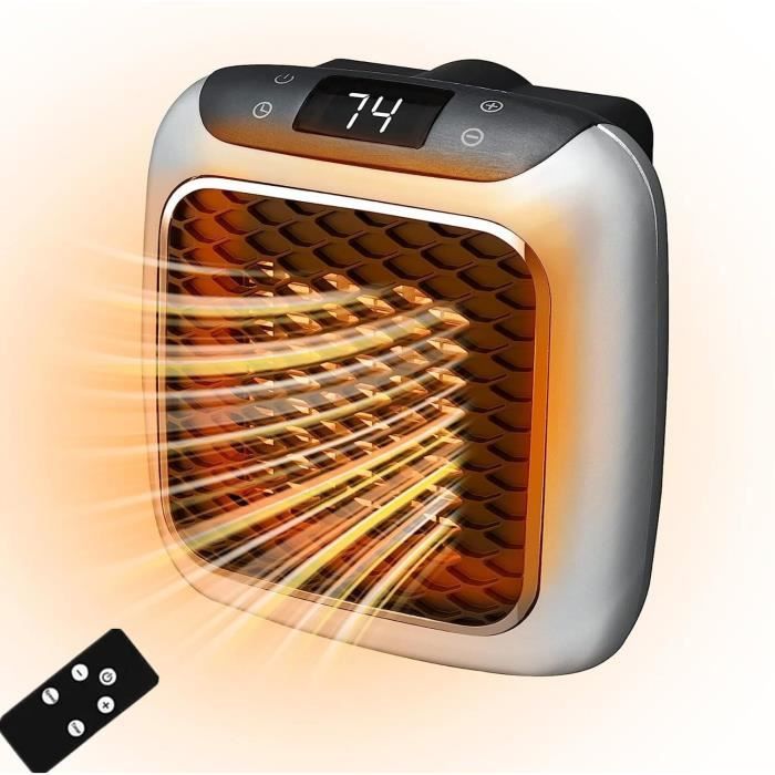 Mini Radiateur Soufflant mural intelligent, 800W chauffage électrique ...