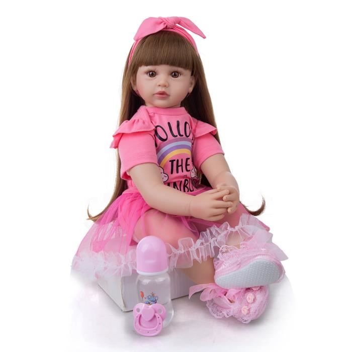 Poupée Princesse Reborn RUMOCOVO - Corps Réaliste - Robe Arc-en-ciel - 24 Pouces - Cdiscount ...