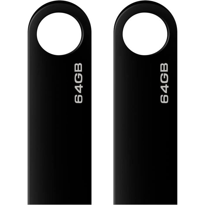 Clé Usb 64 Go,Lot De 2 Portable Clef Usb 64 Gb Avec Crochet Pen Drive ...