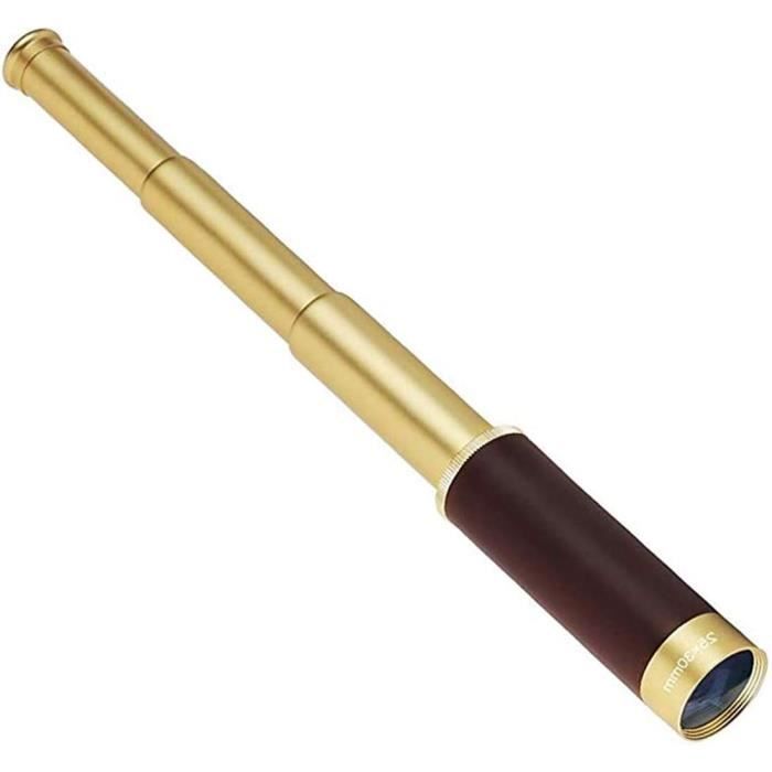 Télescope Pirate Monoculaire en Laiton Pliable 25x30, Urbetter Réglable ...