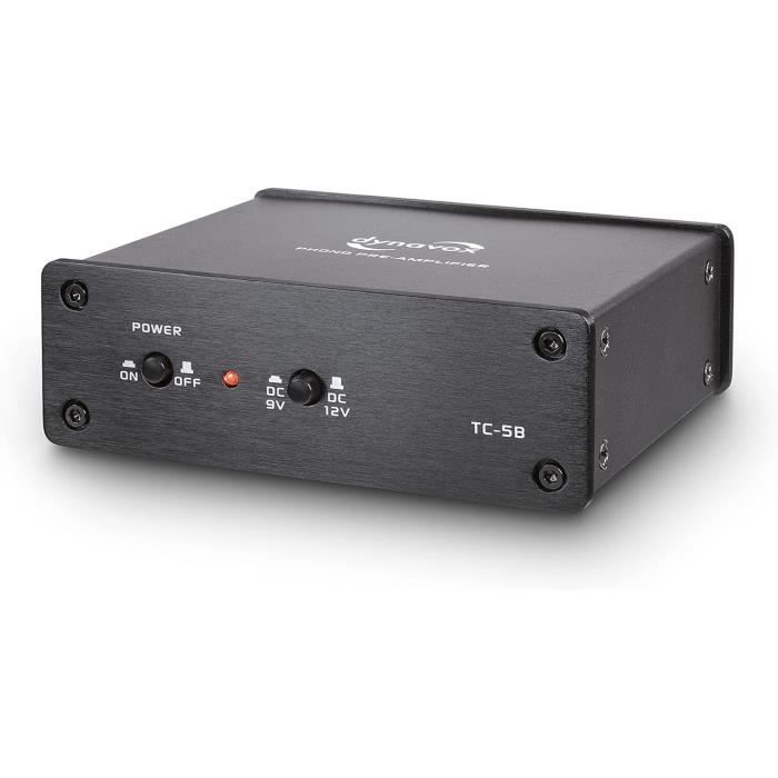 Dynavox TC-5B Boîtier Compact en métal pour Platine Vinyle avec ...