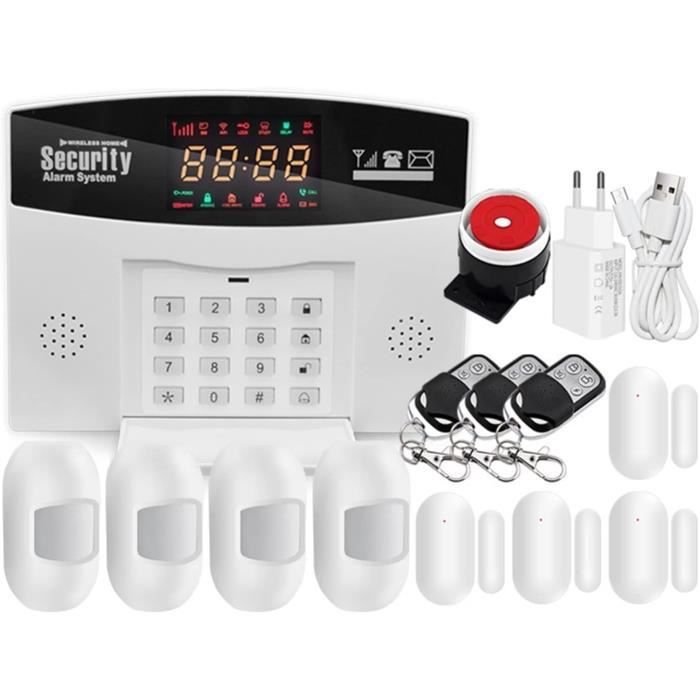 Système D'Alarme De Porte Wi-Fi Tuya Wifi Gsm Système D'Alarme À La Maison Alarme De Sécurité ...