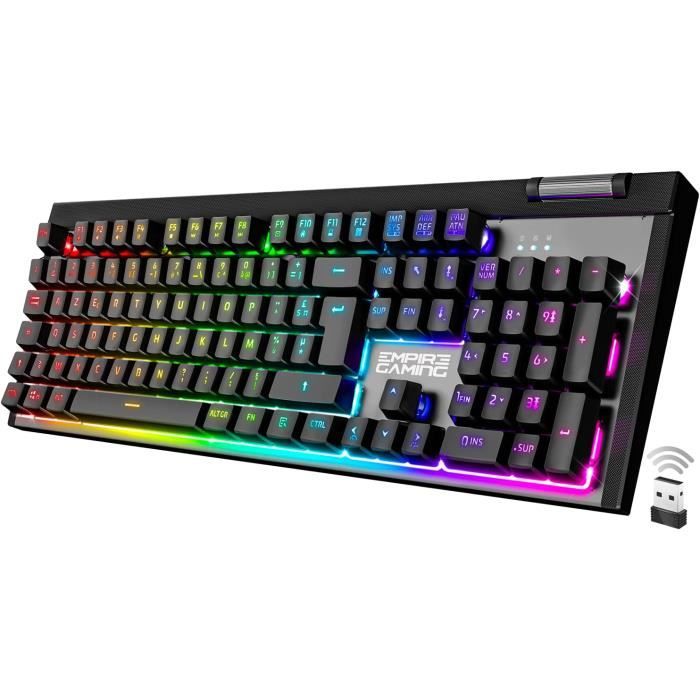 Clavier Gaming Rf-K308 Sans Fil Azerty (Layout Français) - Wireless ...