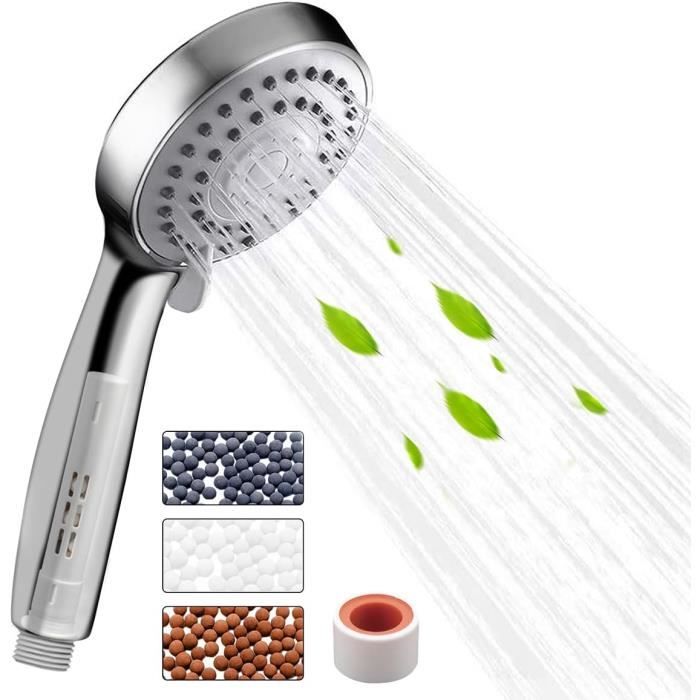 Pommeau De Douche Avec Filtre Haute Pression Douchette Avec 3 Modes De