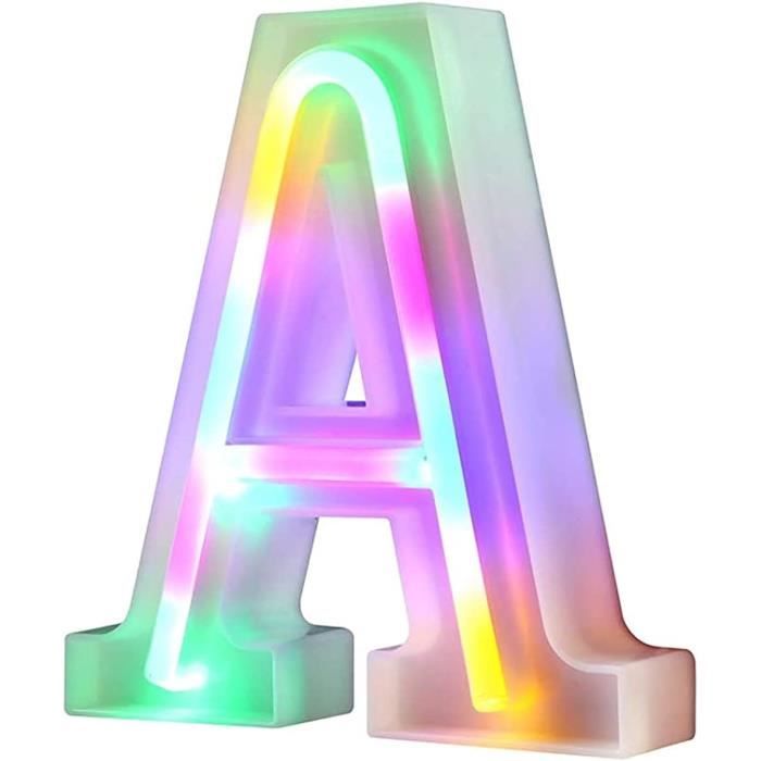 Lettres lumineuses LED\Lettres néon pour mur, fête d'anniversaire, Noël ...
