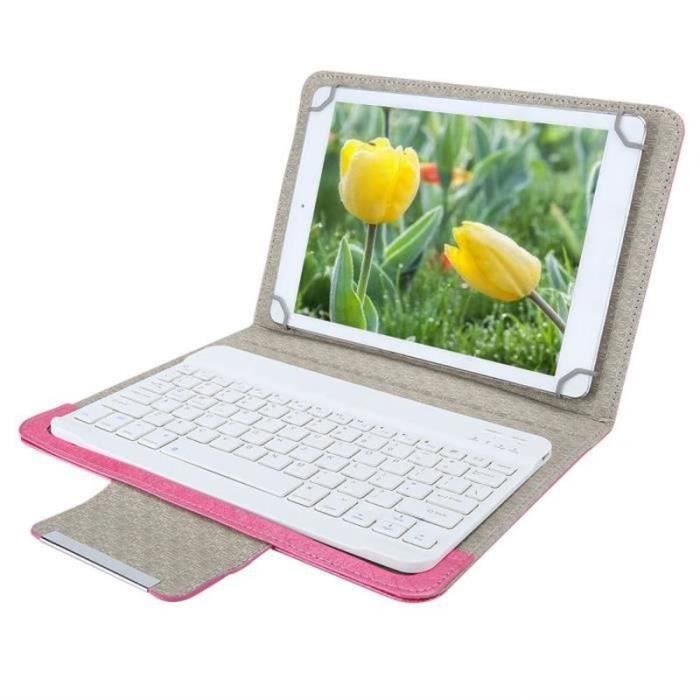 ESTINK Clavier de tablette Clavier 10po + Étui en Cuir PU avec Support ...